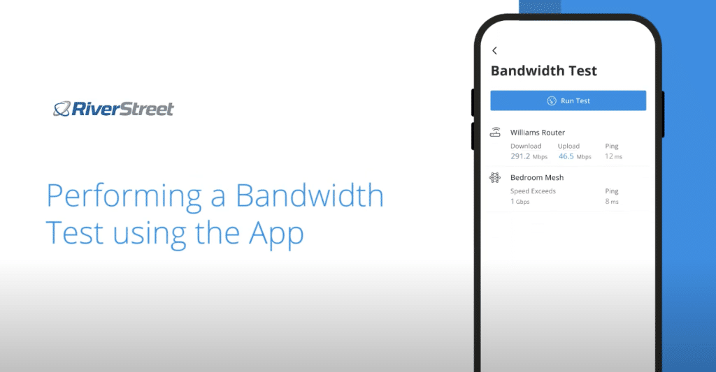 Bandwidth Test - RiverStreet